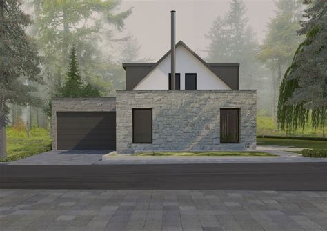 Каменна къща в гората Списание The Building Архитектура