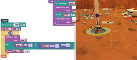 Mars Environment In The Droneblocks Simulator Droneblocks News Droneblocks Drone Coding