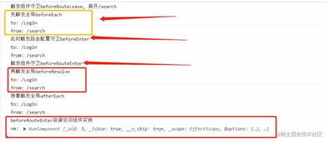 11 导航守卫router beforeeach1 路由改变过程中的导航守卫 正如其名，vue router 提供的 掘金