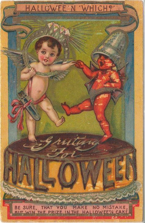 654 Best Halloween Vintage Cards 1 Images On Pinterest Vintage