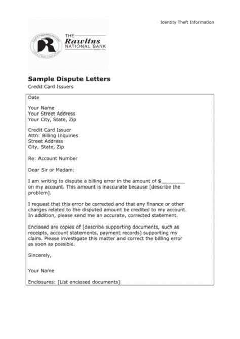 Dispute Letter To Creditor Template Detrester
