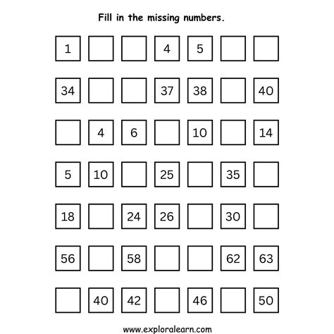 Free Exploralearn Worksheets Class 1 Maths Worksheetscounting Pattern Free Exploralearn Worksheets Class 1 Maths Worksheetscounting Pattern