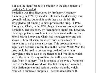 GCSE AQA History Exam Question Answers Teaching Resources