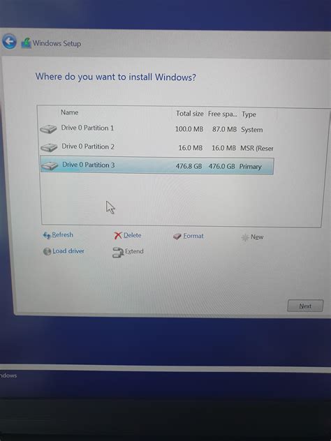 windows 11 installation partitions r windowshelp