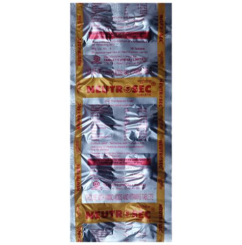 Neutrosec Tablet Buy Strip Of 100 Tablets At Best Price In India 1mg