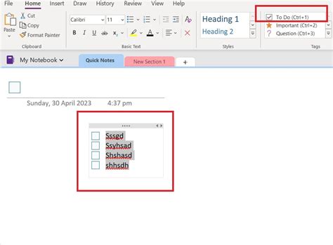 How To Create A To Do List In Onenote Quick Guide Presentationskills Me