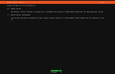 1° Installer Ubuntu Server