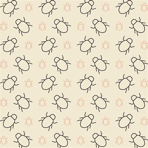 Premium Vector Bug Vector Design Repeating Illustration Pattern