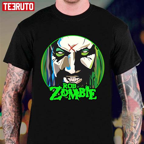 Zombie Logo Rob Zombie Green Logo Unisex T Shirt Teeruto