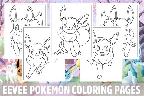 Pokemon Eevee And Its Evolutions Coloring Pages 2025