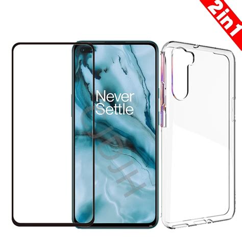 2 In 1 Ultra Thin Tpu Case Screen Tempered Glass For Oneplus Nord