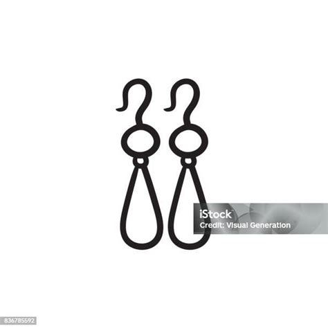 Sepasang Ikon Sketsa Antinganting Ilustrasi Stok Unduh Gambar