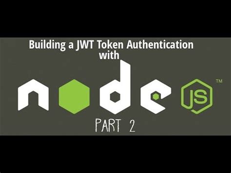 Build A Node js API Authentication With JWT عربى DARIJA PART YouTube