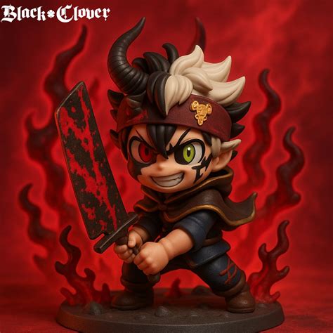 ☘️ Asta Black Clover Chibi・ Stl File For 3d Printing・cults