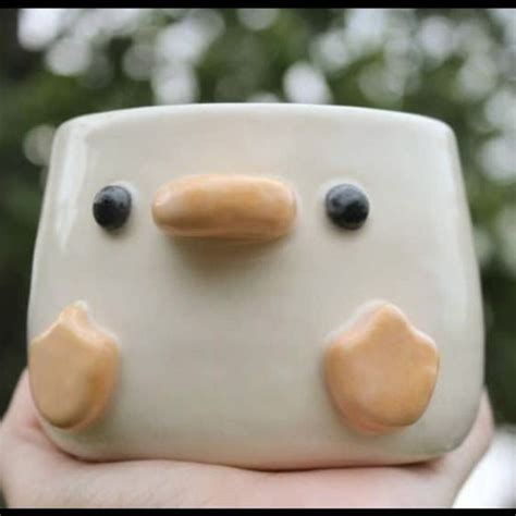 오리 도자기 컵 Zeta