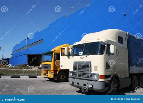 Two Powerful Lorries Stock Image Image Of Freight Industry 3619345