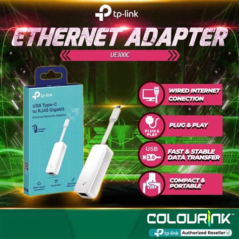 TP LINK UE C USB Type C To RJ Gigabit Ethernet Network Adapter Shopee Malaysia