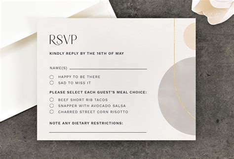 Wedding Rsvp Card Template Word
