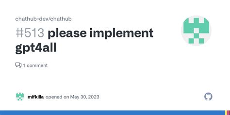 Please Implement Gpt4all · Issue 513 · Chathub Devchathub · Github