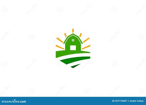 Farm Logo Template Agriculture Design Vector Illustration Stock