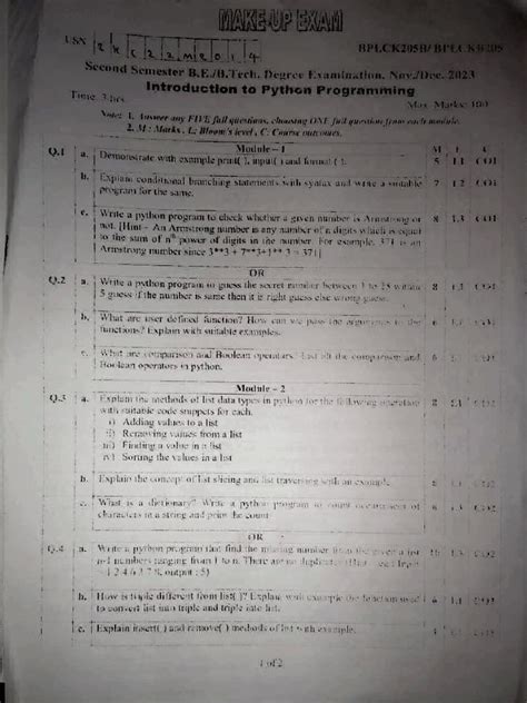 Question Papers Pdf Computer File Python Programming Language