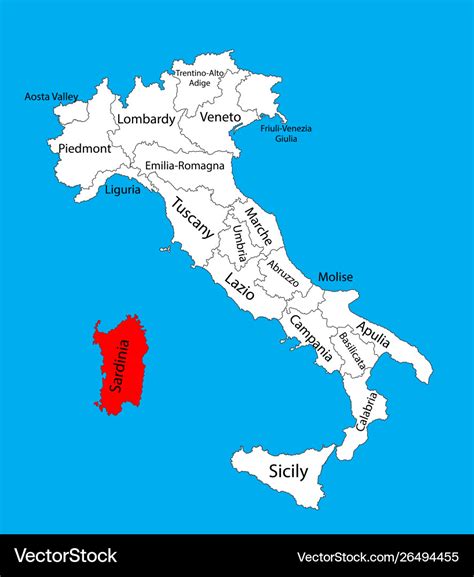 Sardinia Map