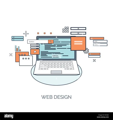 Vector Illustration Flat Computing Background Programmingcoding Web