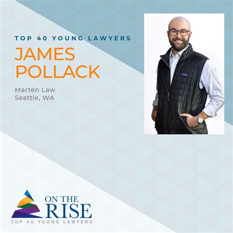 Congratulations To Marten Law Senior Associate James Pollack For Being