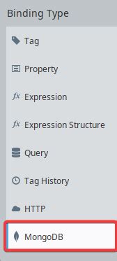 MongoDB Bindings In Perspective Ignition User Manual