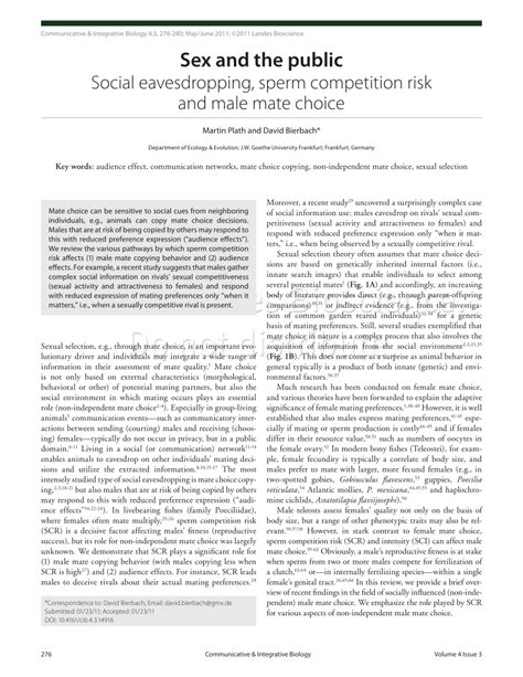 Pdf Sex And The Public