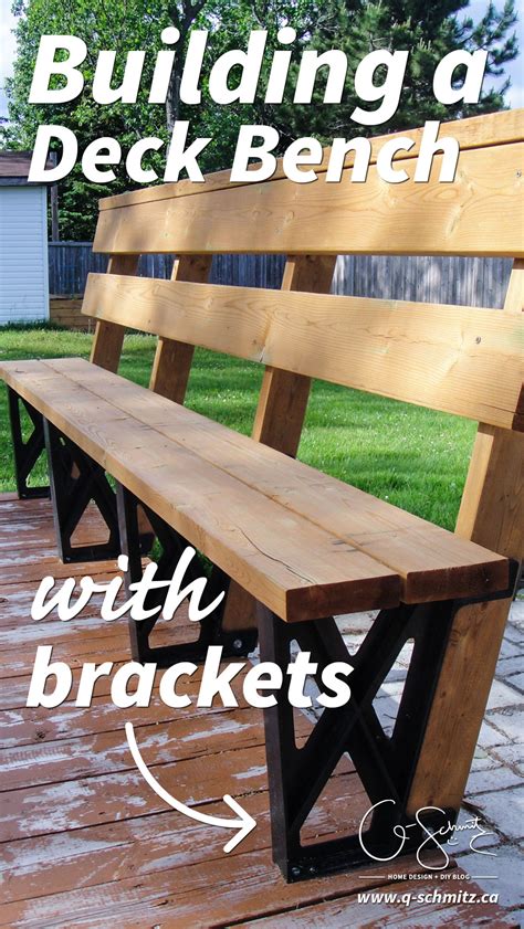 Building A Deck Bench With Brackets Madness And Method