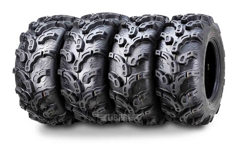 Wanda Full Set Super Lug Mud Atv Tires 25x8 12 And 25x11 10 Fit For 97 02 Polaris Xplorer 400l 4x4