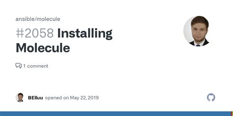 Installing Molecule Issue Ansible Molecule GitHub