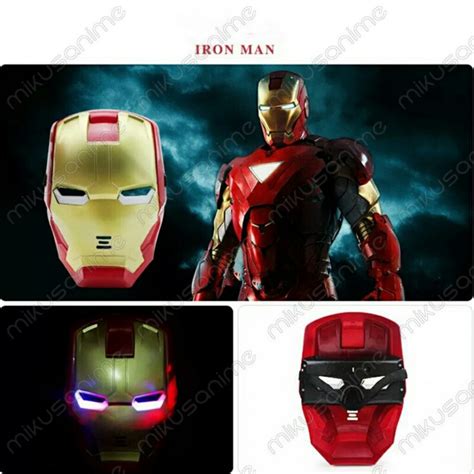 Máscara Iron Man Iluminación Led