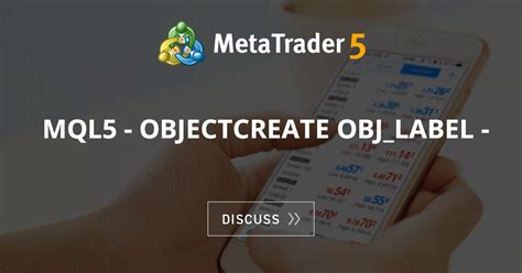 MQL5 ObjectCreate OBJ LABEL Symbols Expert Advisors And Automated Trading MQL5