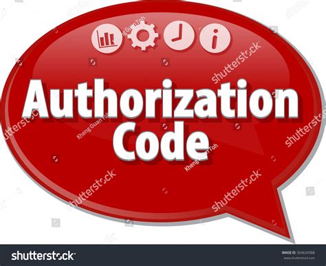 Authorization Code라는 비즈니스 용어의 음성 버블 스톡 일러스트 304634588 Shutterstock