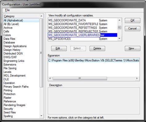 how to create a new coordinate system and apply it in gint and microstation gint