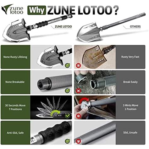 Zune Lotoo Survival Shovel Multitool 28 In 1 Luxury Kit Want It All