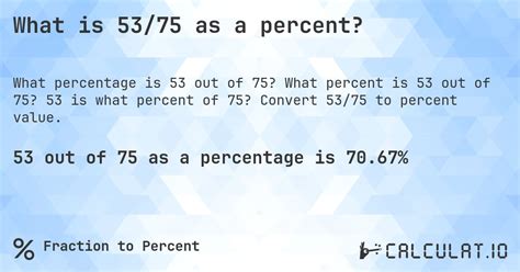 What Is 5375 As A Percent Calculatio
