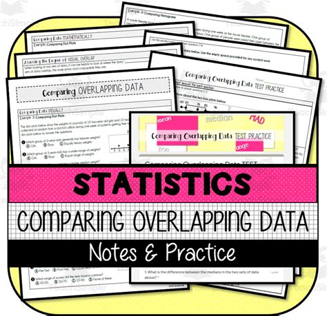 comparing overlapping data notes and practice by teach simple