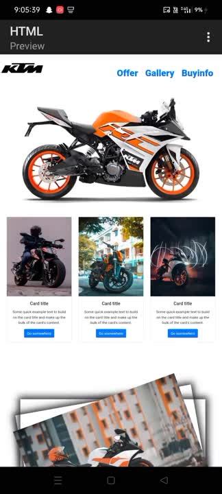 umesh pandhare on linkedin ktm website make html css only