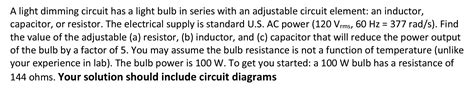 Pl S Solve For A Resistor B Inductor C Capacitor