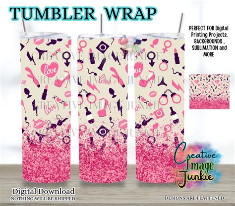 Adult Toys Tumbler Wrap Digital Download Oz Sublimation Tumbler Wrap Kinky Tumbler Wrap