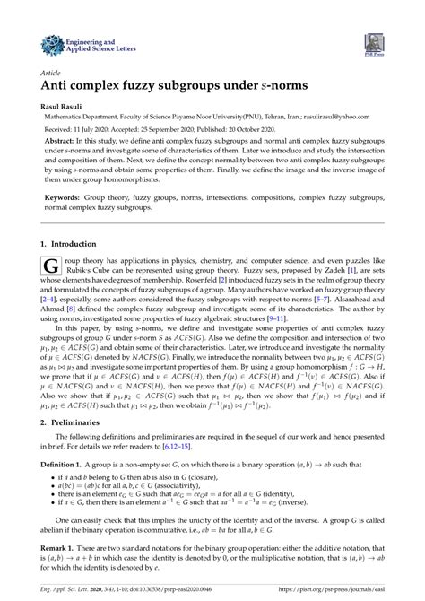 pdf anti complex fuzzy subgroups under s norms
