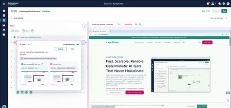 Test Flow View Applitools Documentation