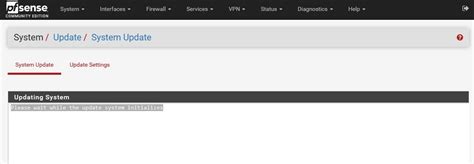 PFsense Upgraded Sich Nicht Steht Ewig Auf Please Wait While The Update System Initializes