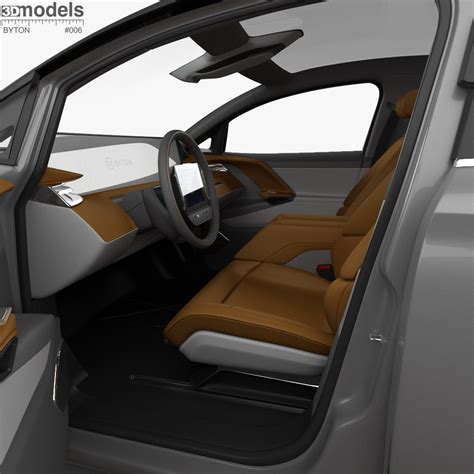 Byton M Byte Concept With Hq Interior 2020 3d Model Download Crossover Suv On