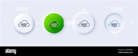 Quick Tips Cloud Line Icon Helpful Tricks Sign Line Icons Vector Stock Vector Image Art Alamy