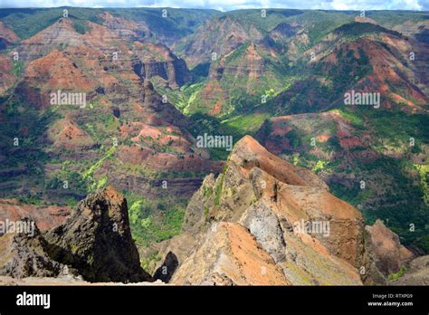 Waimea Canyon The Grand Canyon Of The Pacific Viewed From The Main