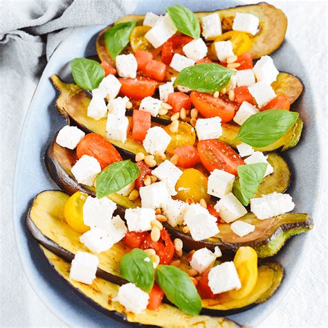 Koolhydraatarme Aubergine Salade Met Watermeloen En Feta